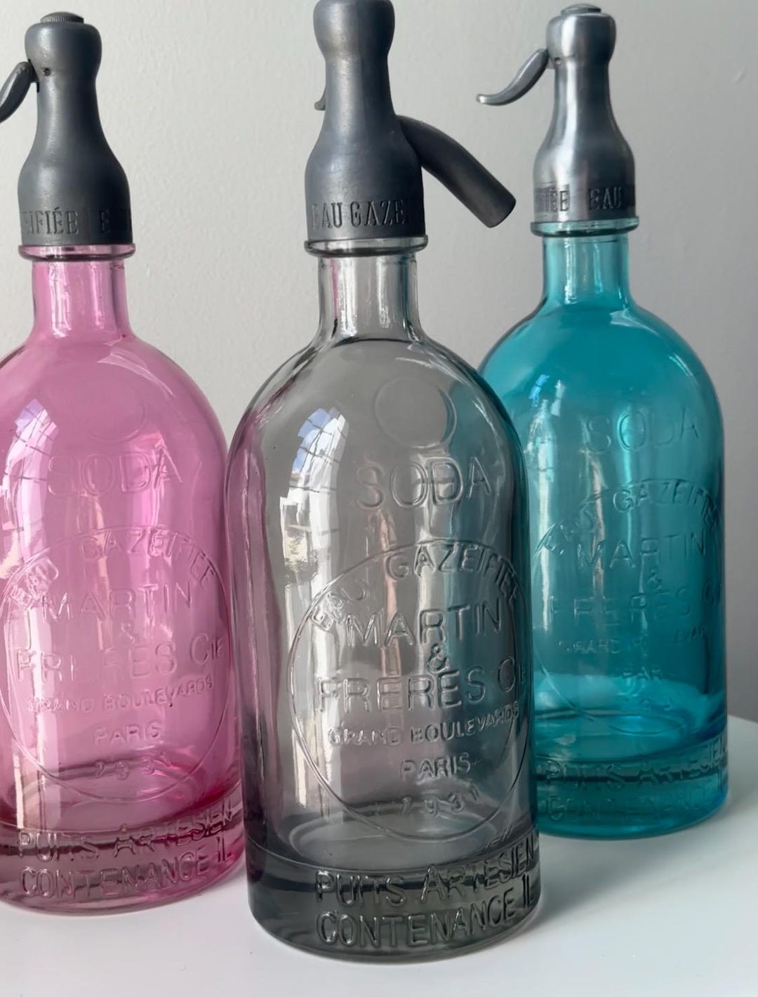 Vintage Martin & Freres CIE. Soda Bottles - Sold Separately - Etsy