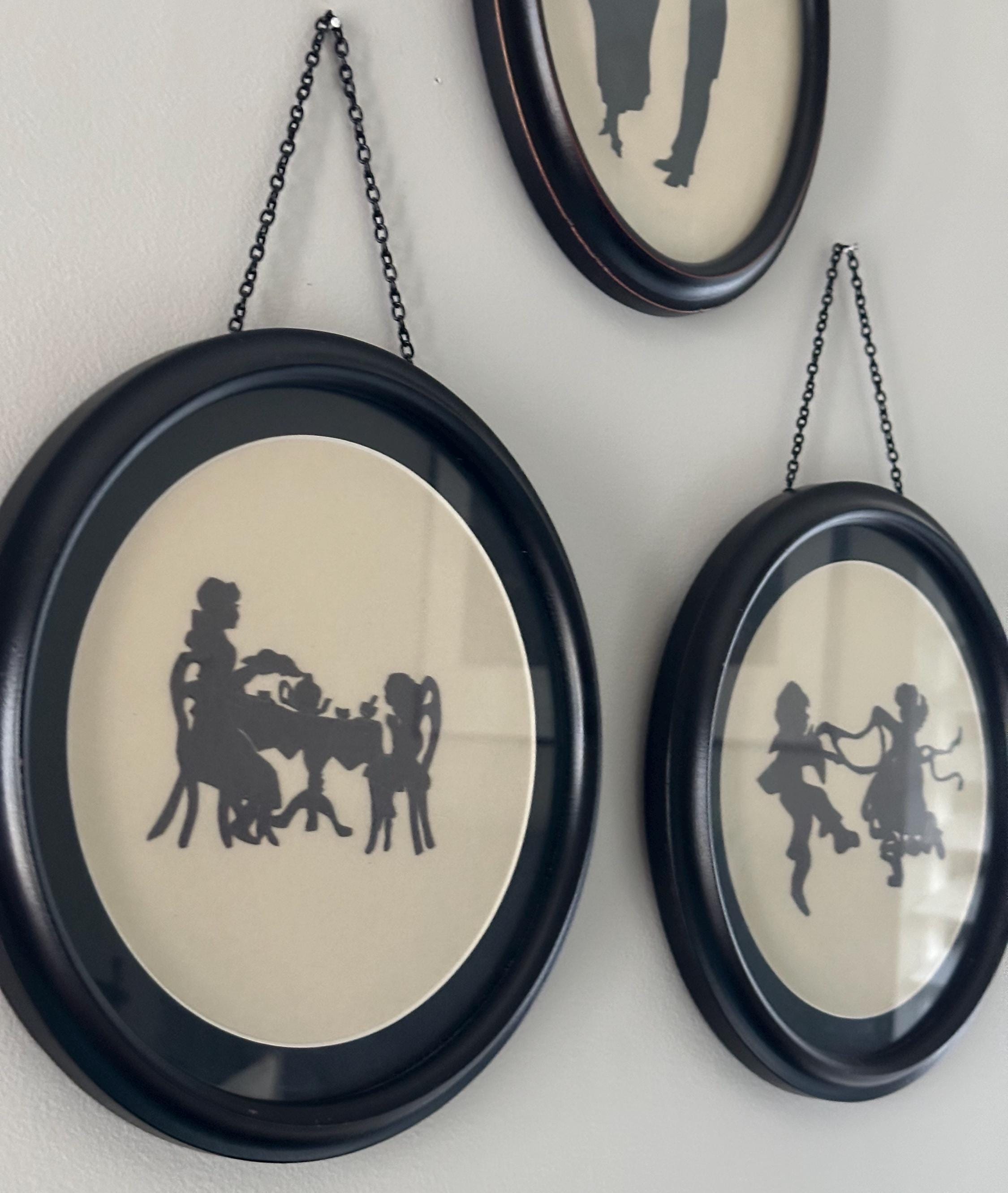 Vintage Silhouette Art Prints in Frames - Sold Separately - Etsy