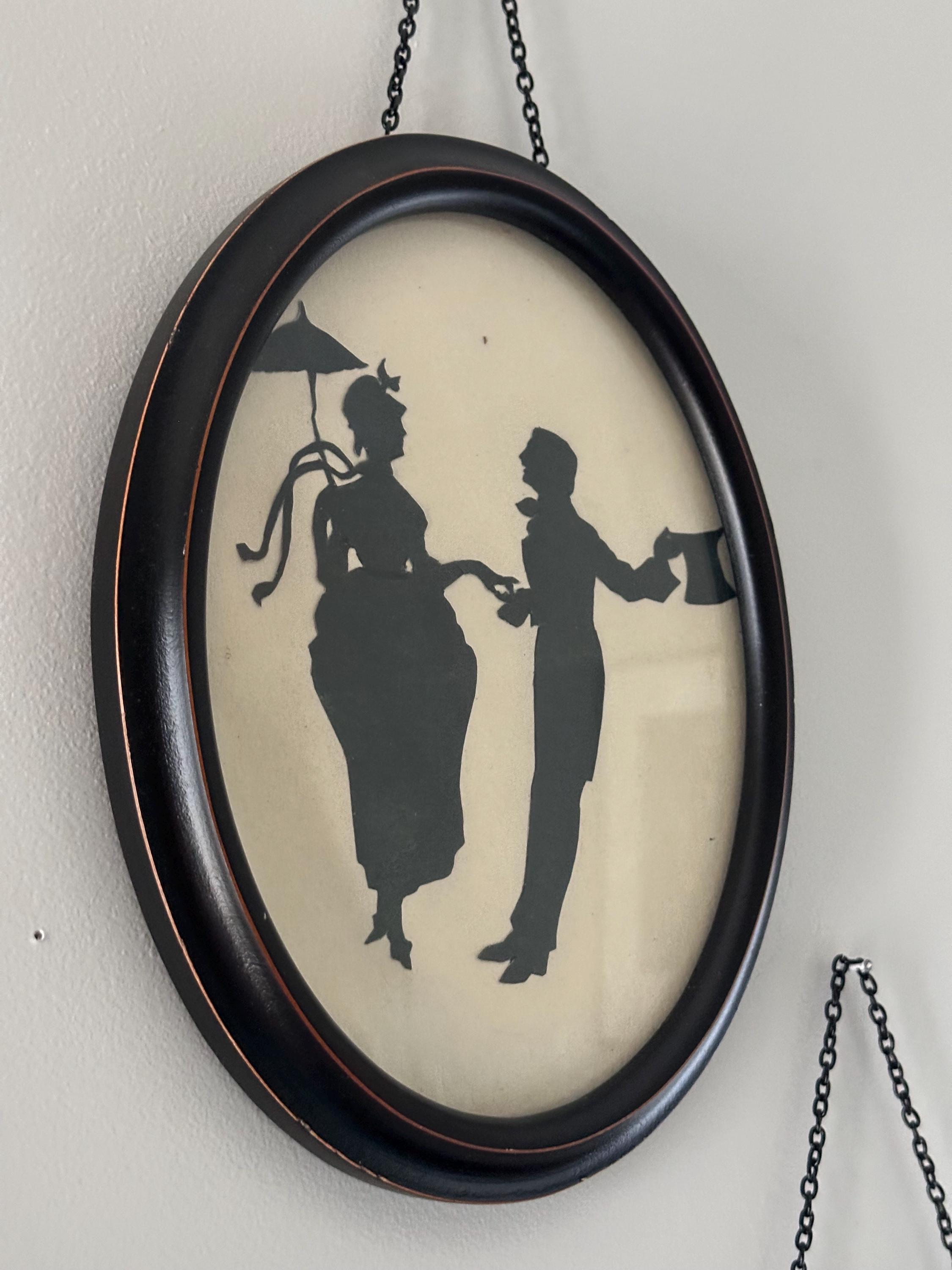 Vintage Silhouette Art Prints in Frames - Sold Separately - Etsy