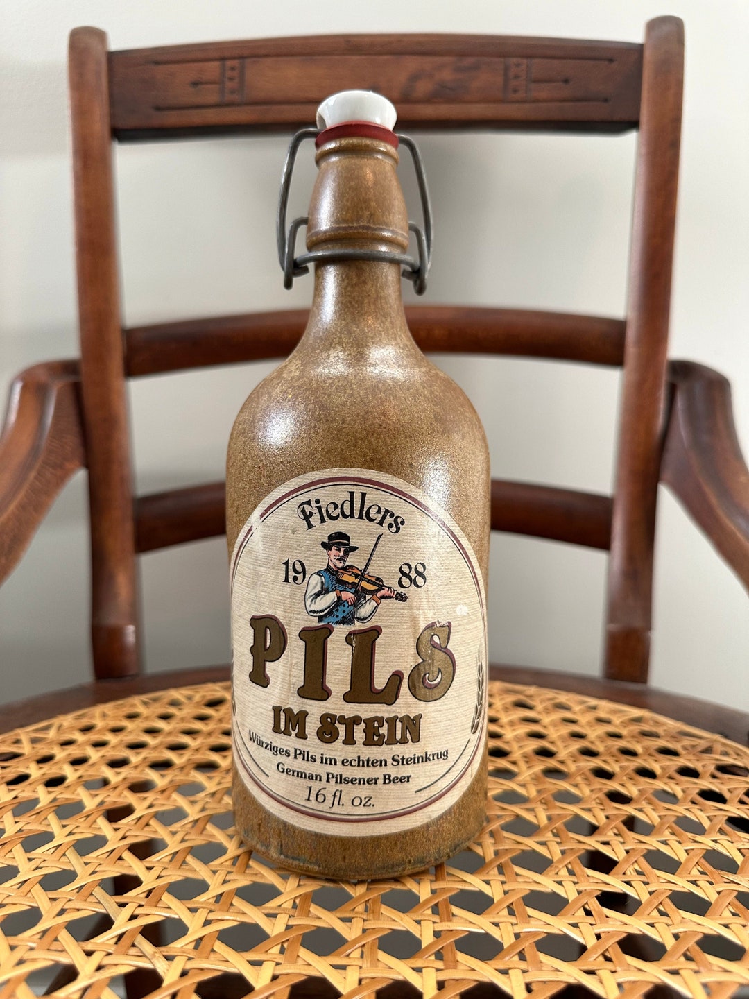 German Flip Top Ceramic Bottle - Etsy