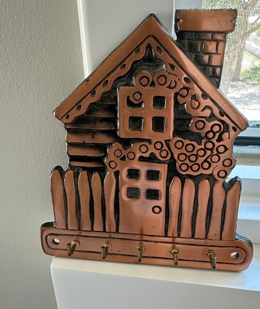 Vintage Keys Holder Cast-iron Copper Plated Wall Décor - Etsy