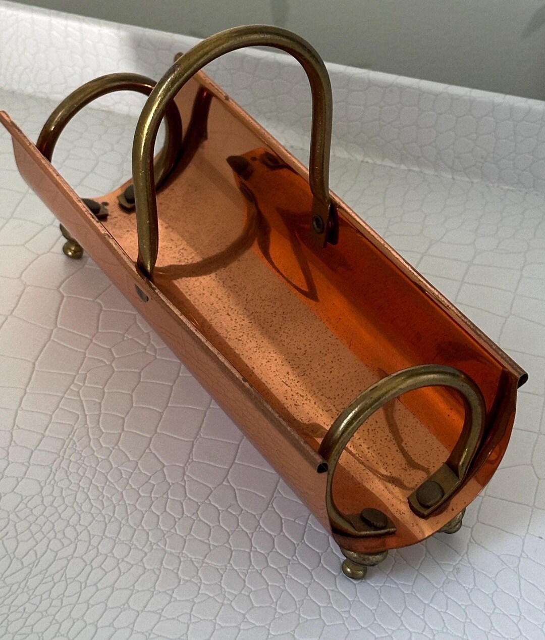 Vintage Copper Crackers Serving Tray - Etsy
