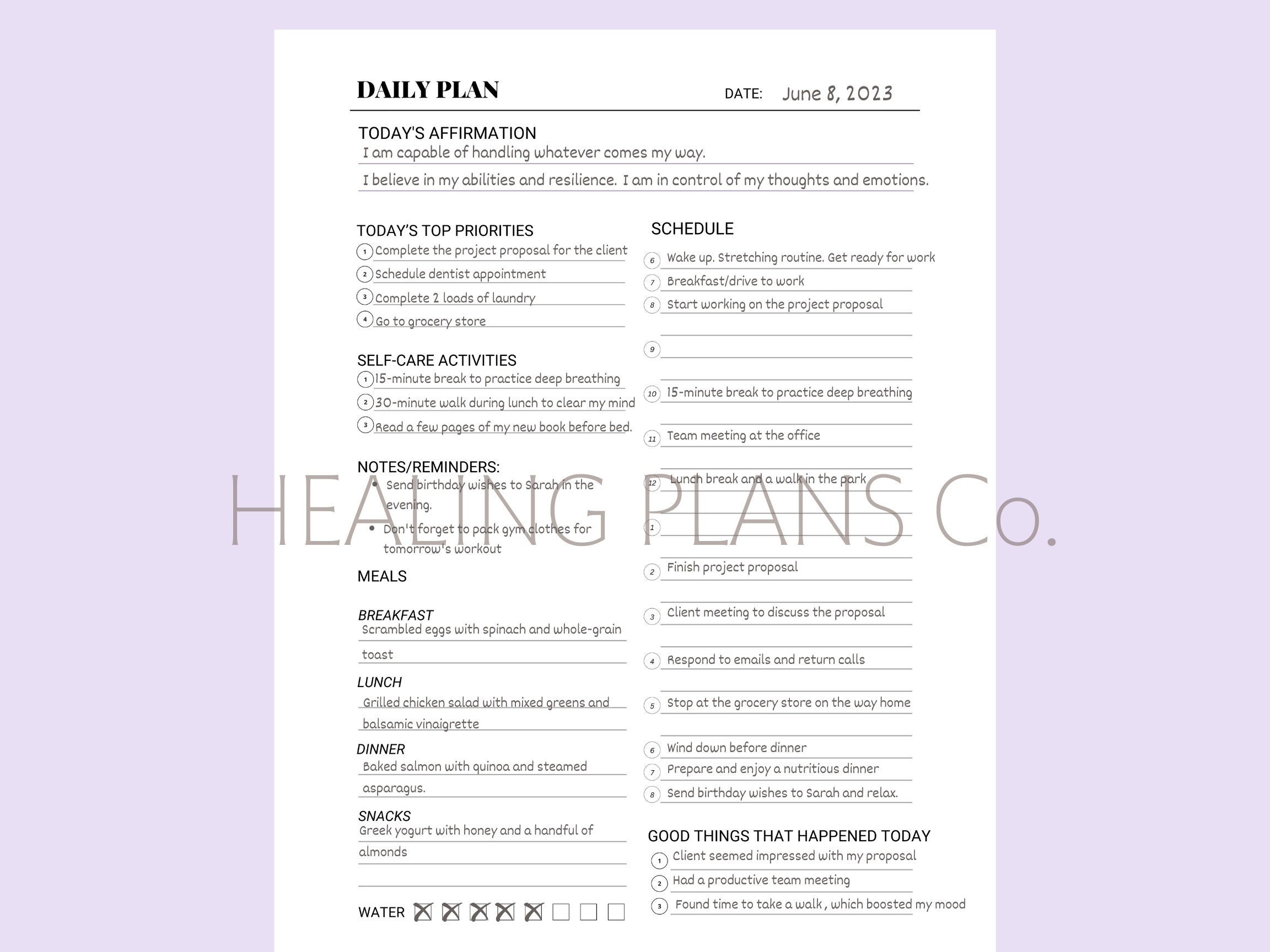 ADHD Digital Planner, ADHD Planner Printable, Mental Health Workbook - Etsy