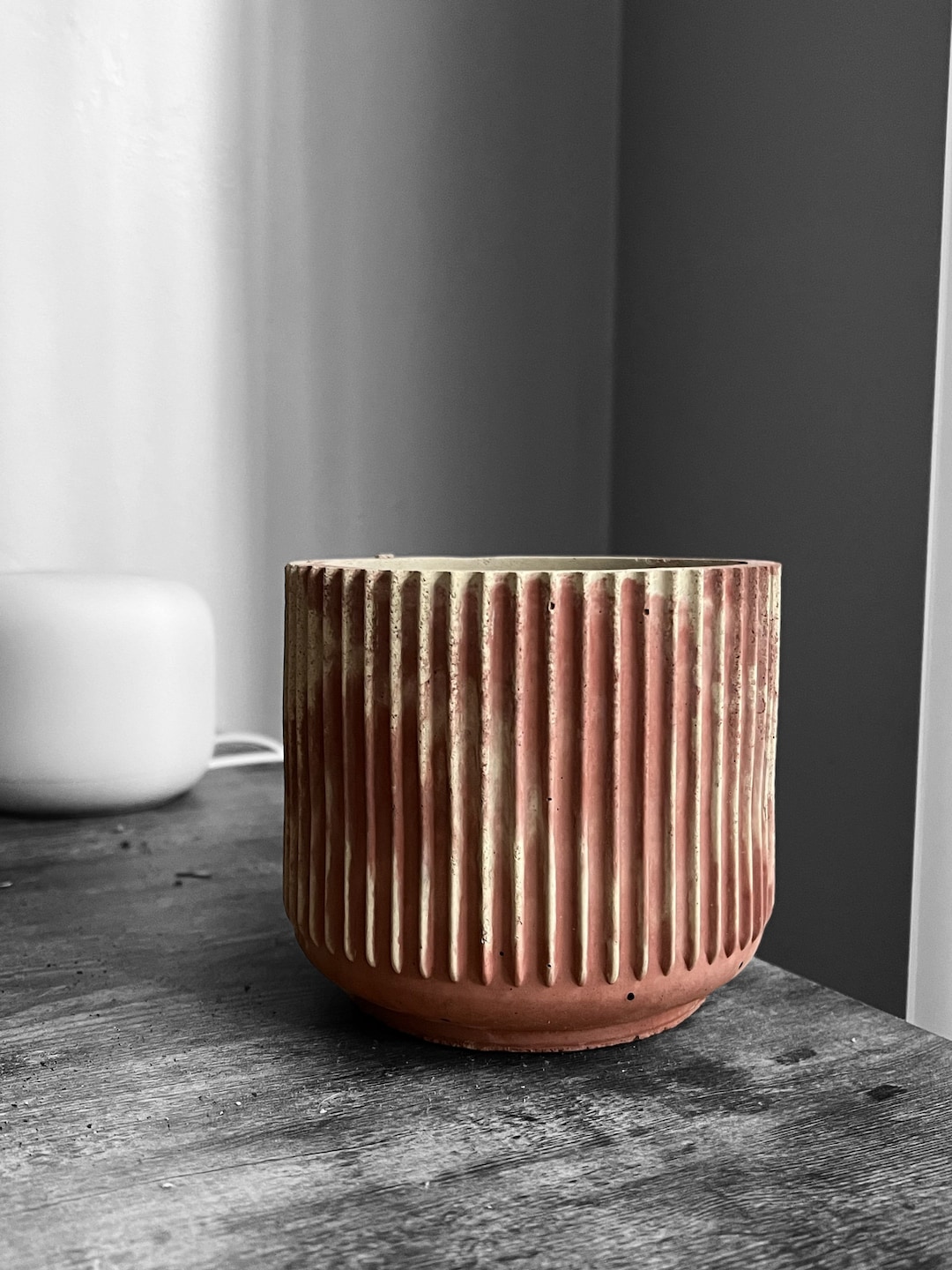 Plant Pots With Ridges Handmade in the Color Clay Red 4in Pot Fits All ...