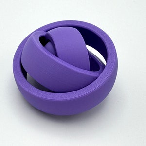 Interlock Spinner: 3D Rotating Ring Fidget Toy for Stress Relief ...