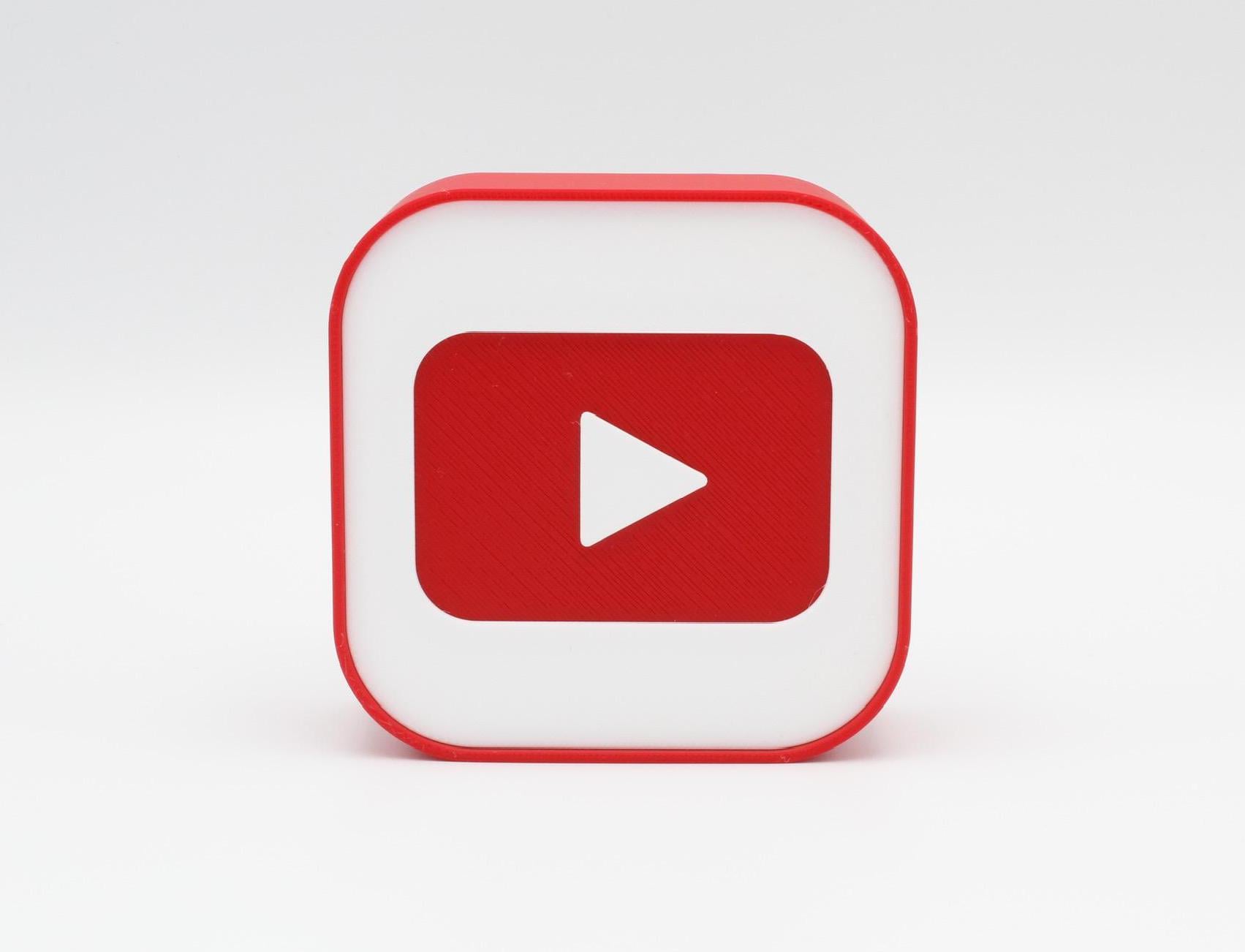 Youtube 3D Printed App Block Sign – Small Business & Content Creator ...