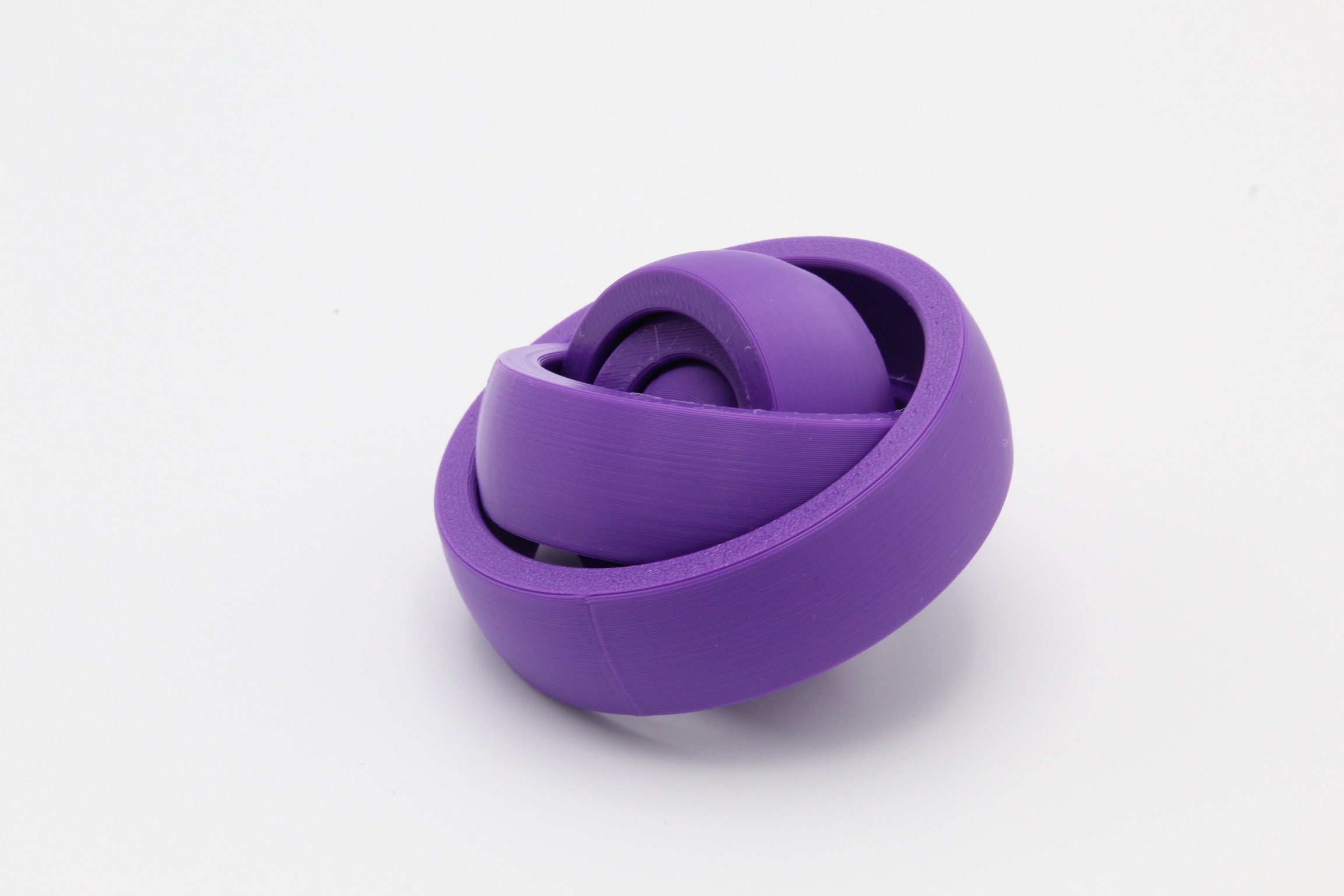 Interlock Spinner: 3D Rotating Ring Fidget Toy for Stress Relief ...