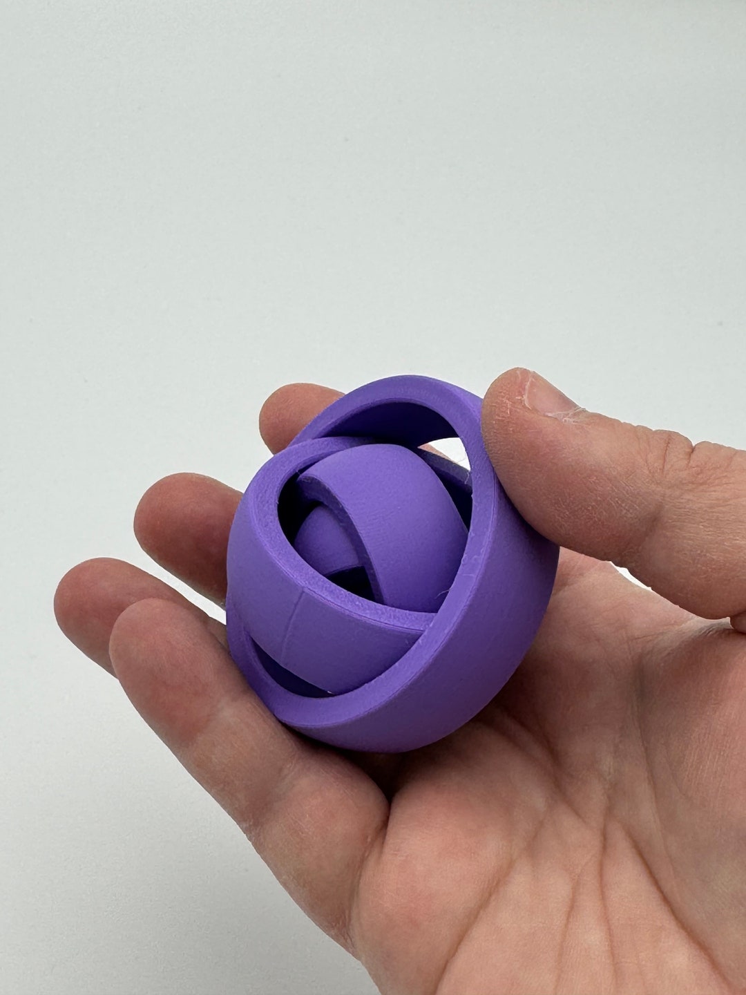 Interlock Spinner: 3D Rotating Ring Fidget Toy for Stress Relief ...