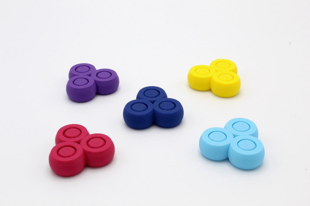 Handheld Triple Roller Fidget Toy - Pocket-sized Stress Relief - Etsy