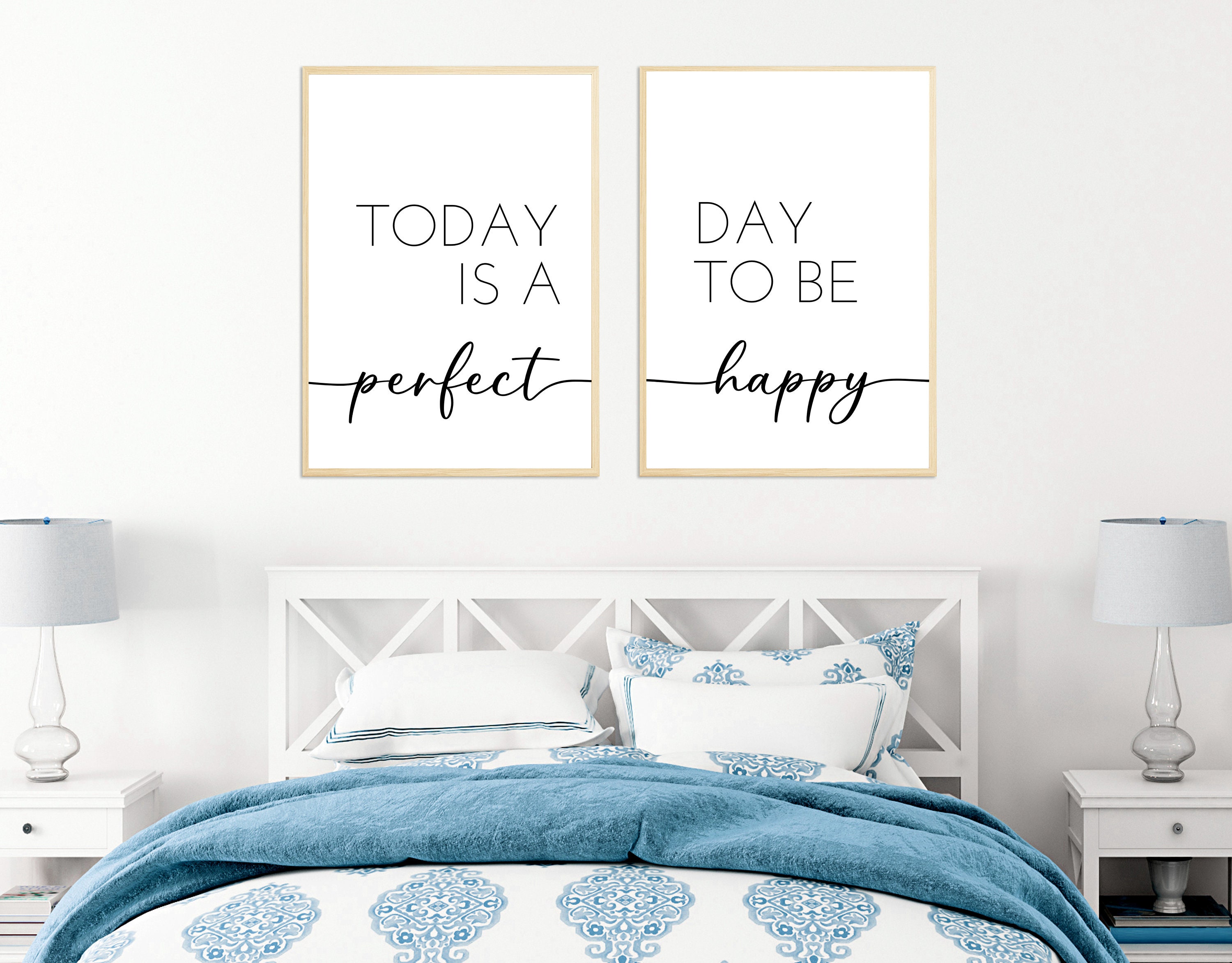 Today is a Perfect Day to Be Happy Printable Quote - Motivational Wall ...
