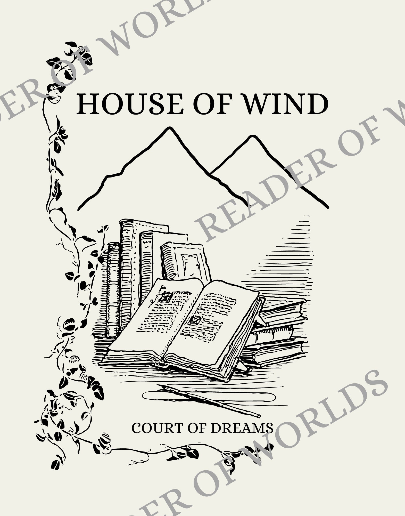 ACOTAR Inspired House of Wind Digital Art Print - Etsy