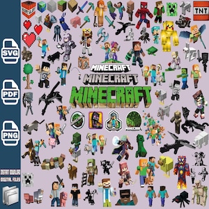 Minecraft svg - Etsy