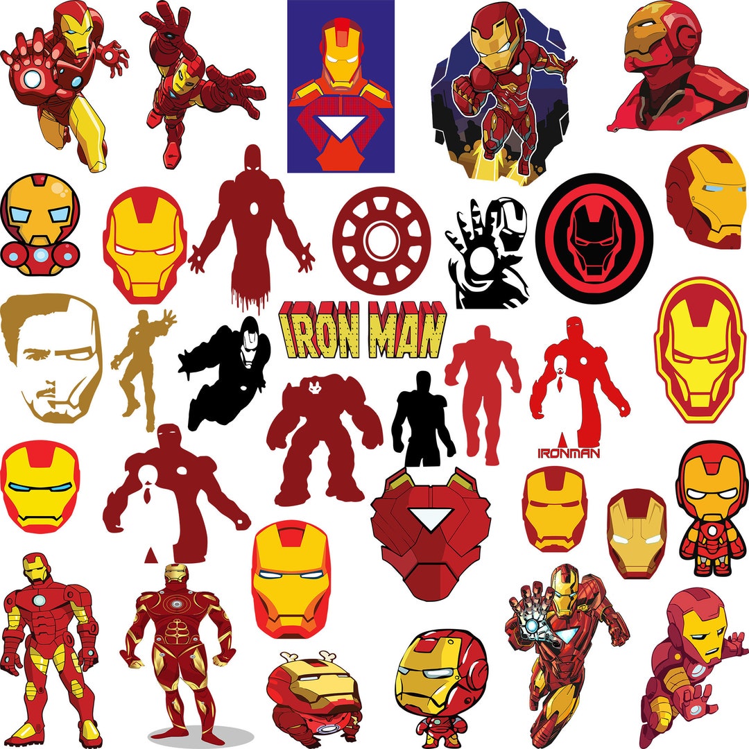 Iron Man Mega Bundle Svg, Iron Man Png, Iron Man Clipart, Iron Man Svg ...