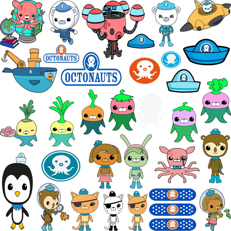 Octonauts Svg for Cricut, Octonauts Png, Octonauts Clipart, High ...