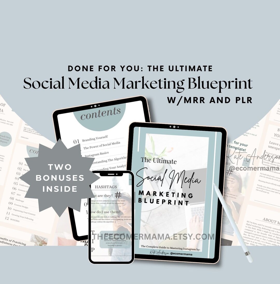The Ultimate Social Media Marketing Blueprint With Master Resell Rights (MRR) and Private Label ...