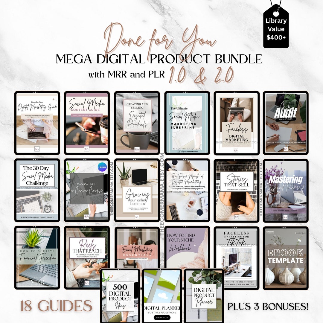 The Mega Digital Marketing Guide Vault W/master Resell Rights (MRR) and ...