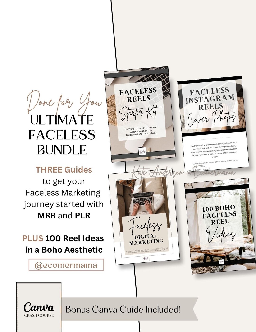 Faceless Digital Marketing ULTIMATE BUNDLE W/master Resell Rights (mrr ...
