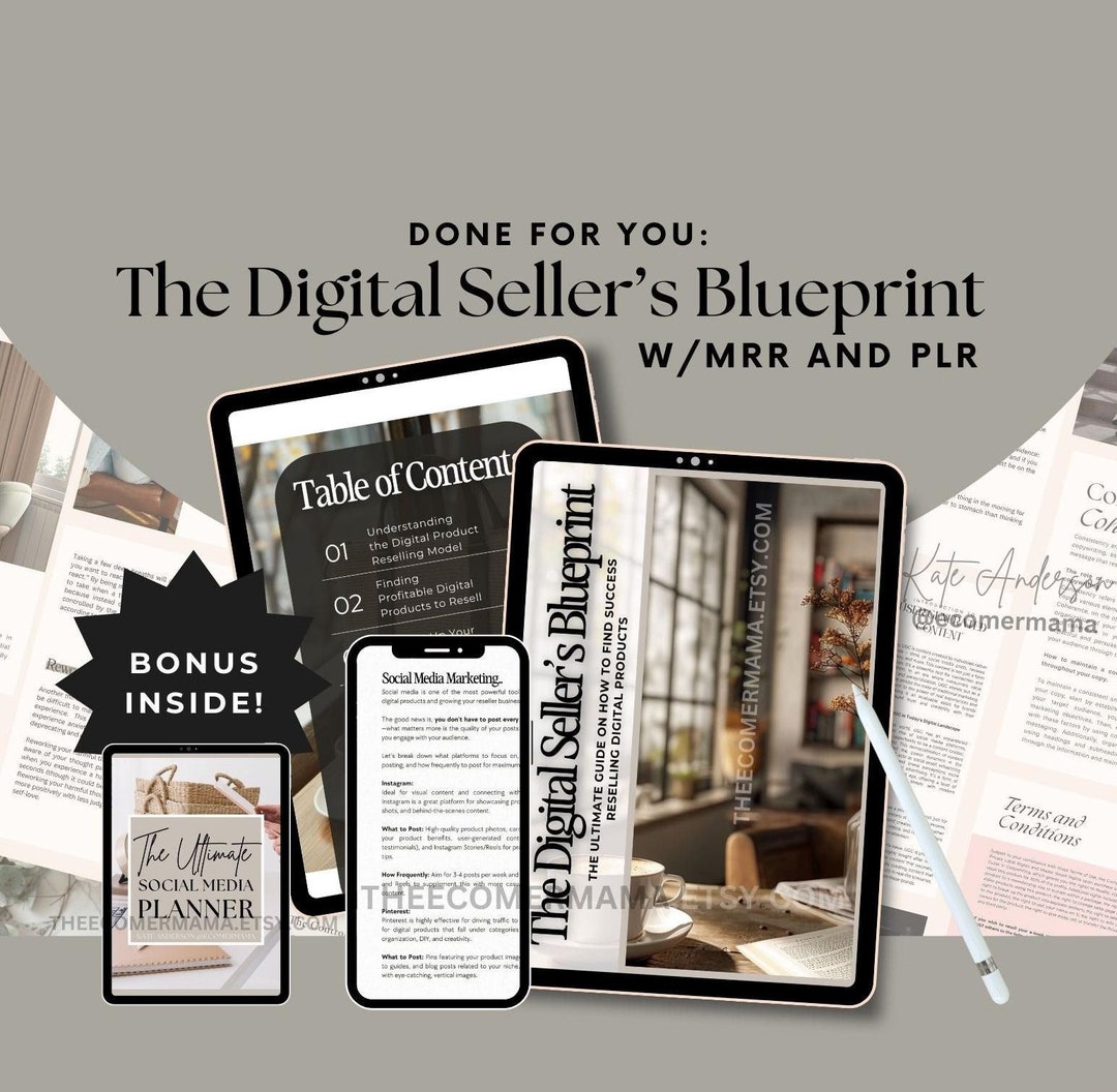 The Digital Seller's Blueprint With Master Resell Rights (MRR) and ...
