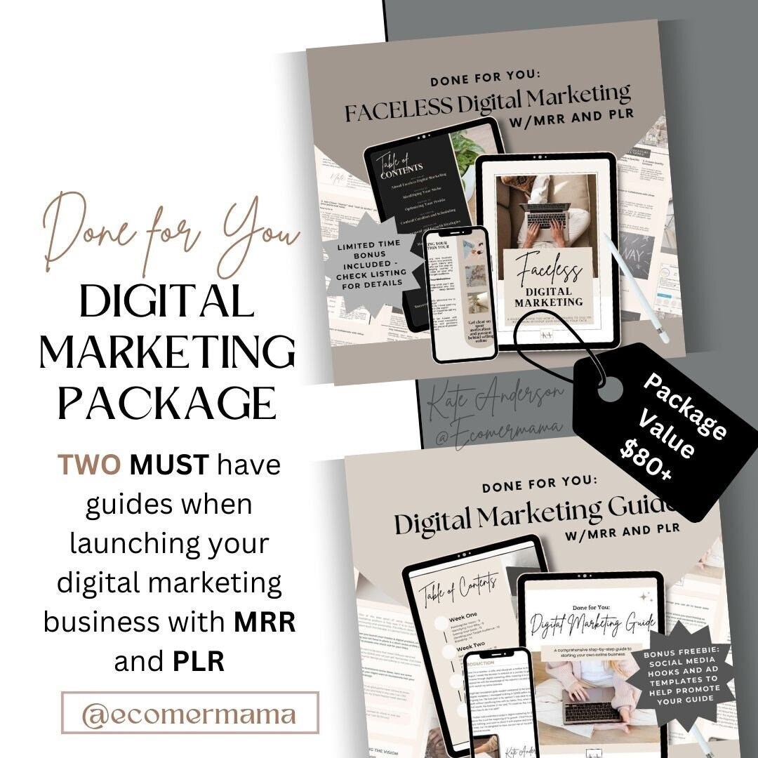 Digital Marketing Starter Package Ebooks With Master Resell Rights (MRR ...