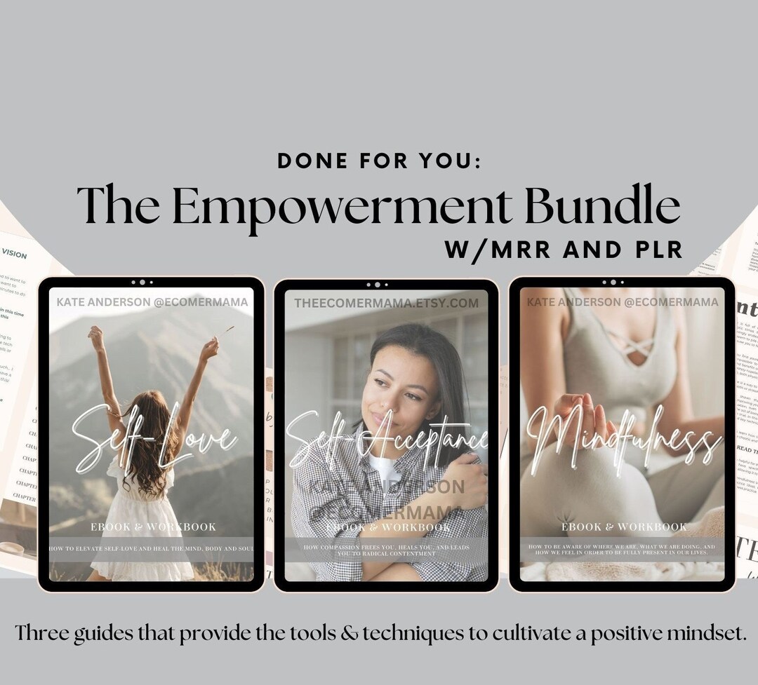 The Empowerment Bundle: 3 Personal Growth Guides & Workbooks W/master ...