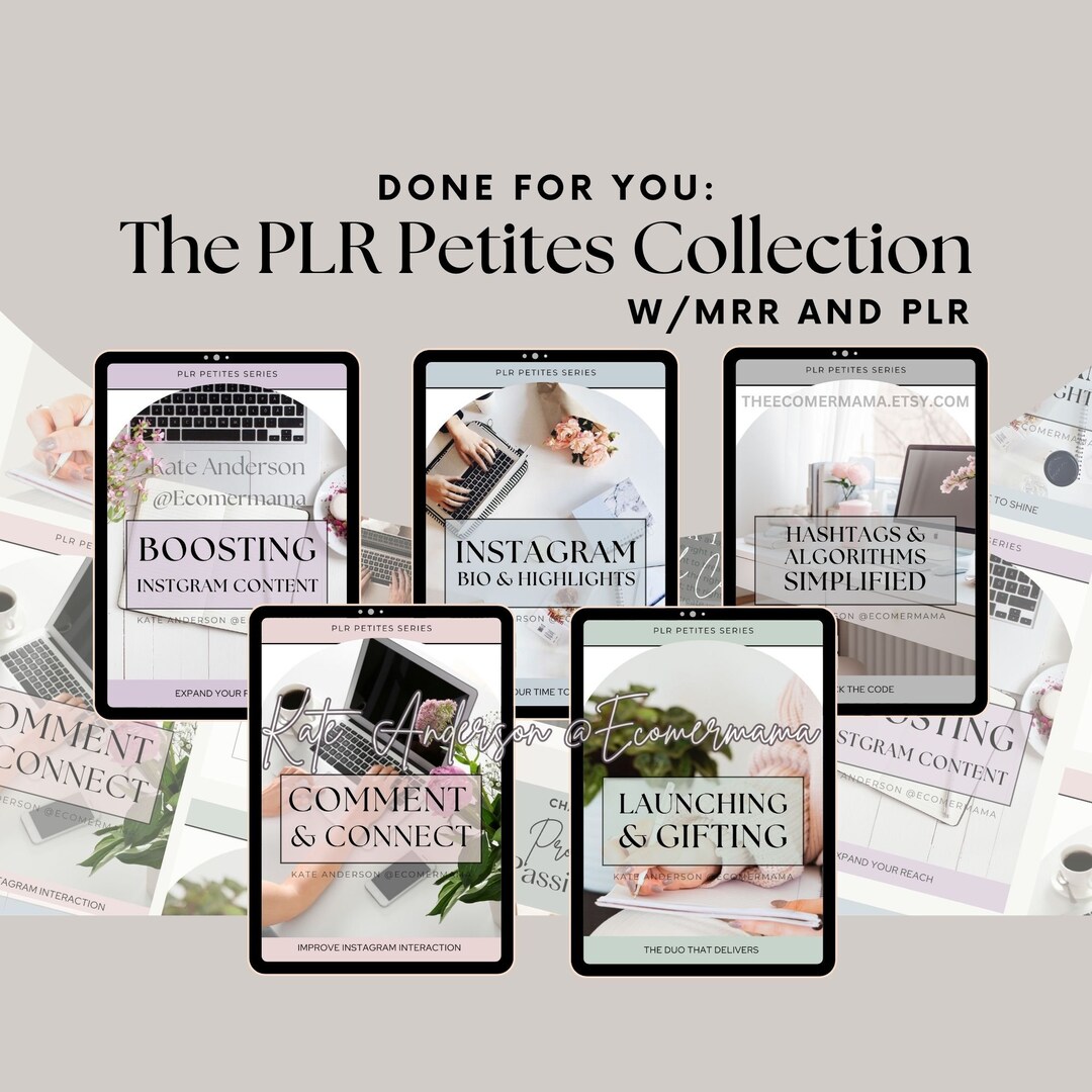 The PLR Petite Series Bundle With Master Resell Right MRR and Private ...