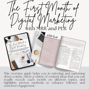 The First Month of Digital Marketing: A Guide on Niches, Content Ideas ...