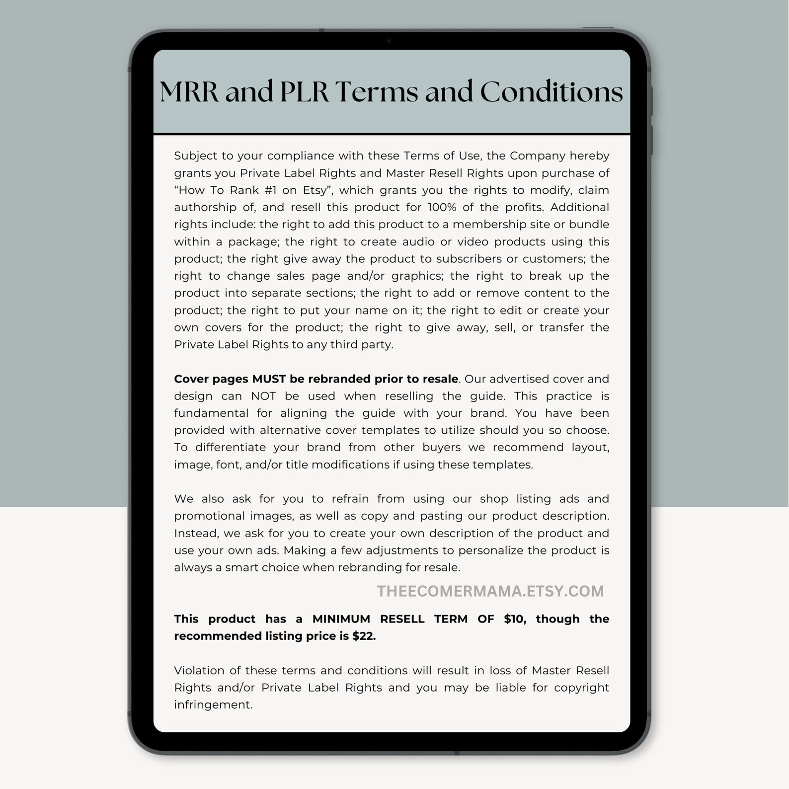 Etsy Success Formula Ebook/guide With Master Resell Rights (MRR) and ...