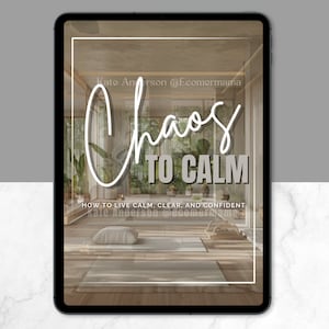 Chaos to Calm Ebook and Wellness Planner W/master Resell Rights MRR ...