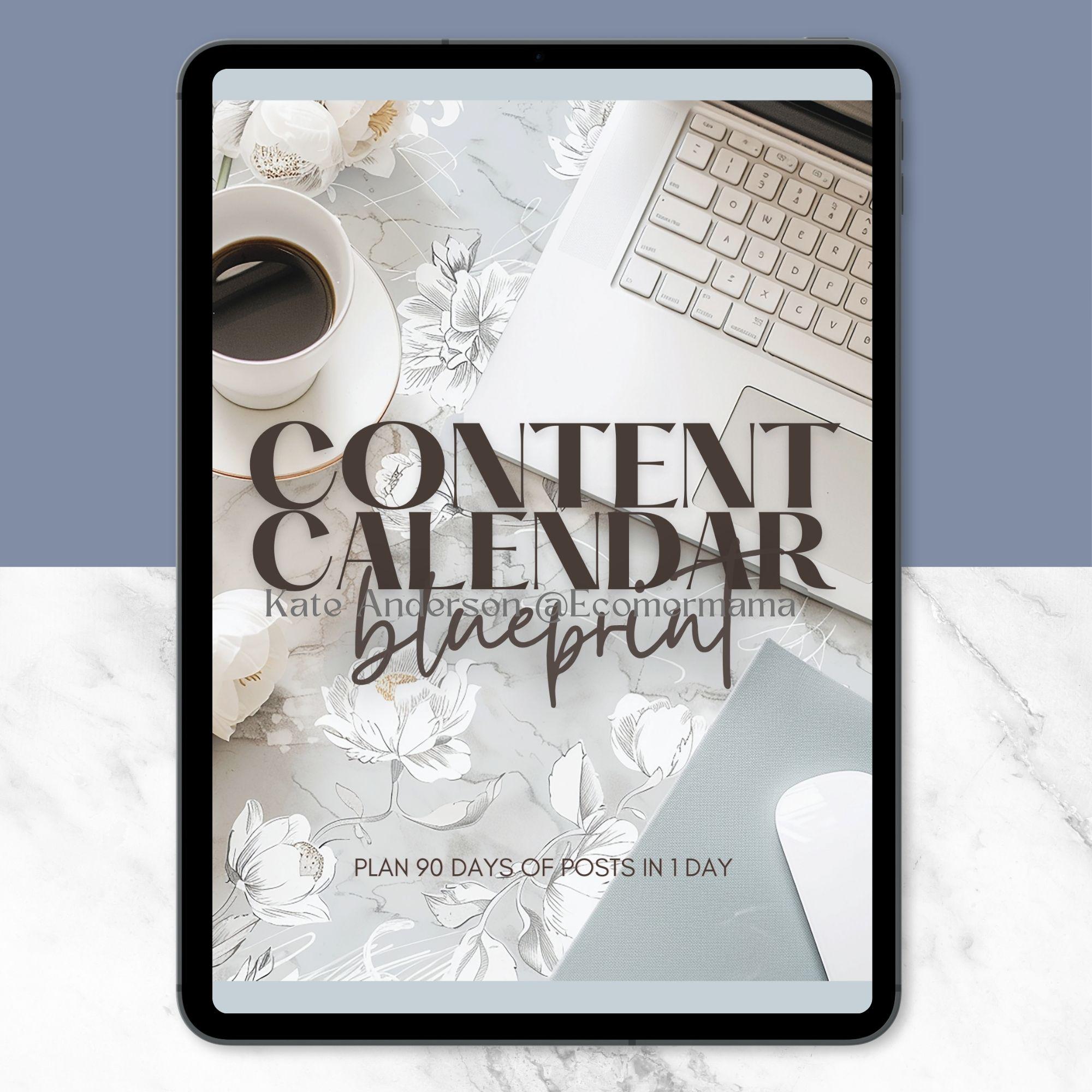 Content Calendar Blueprint: A Lead Magnet With Master Resell Rights ...