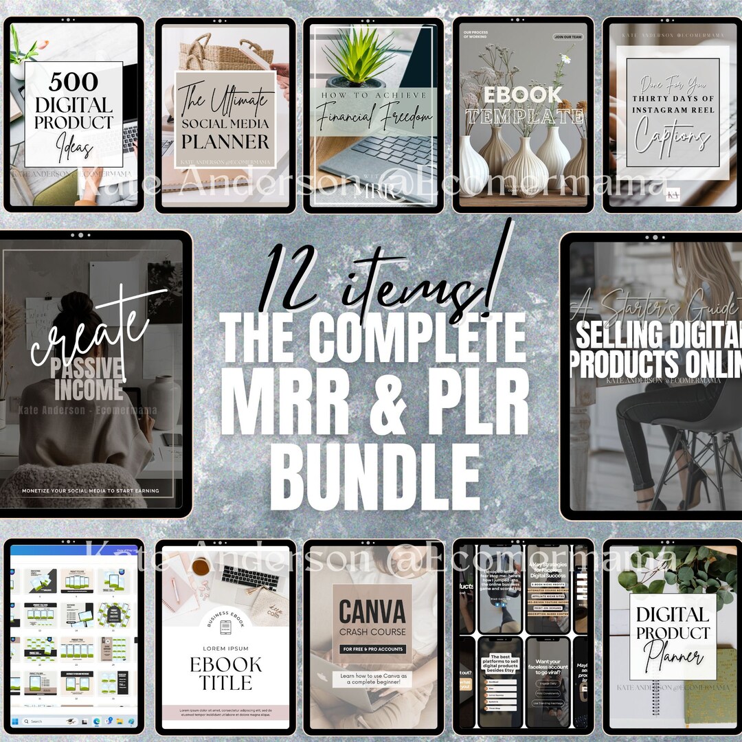 The Complete MRR and PLR Bundle for Creating Passive Income, Selling ...