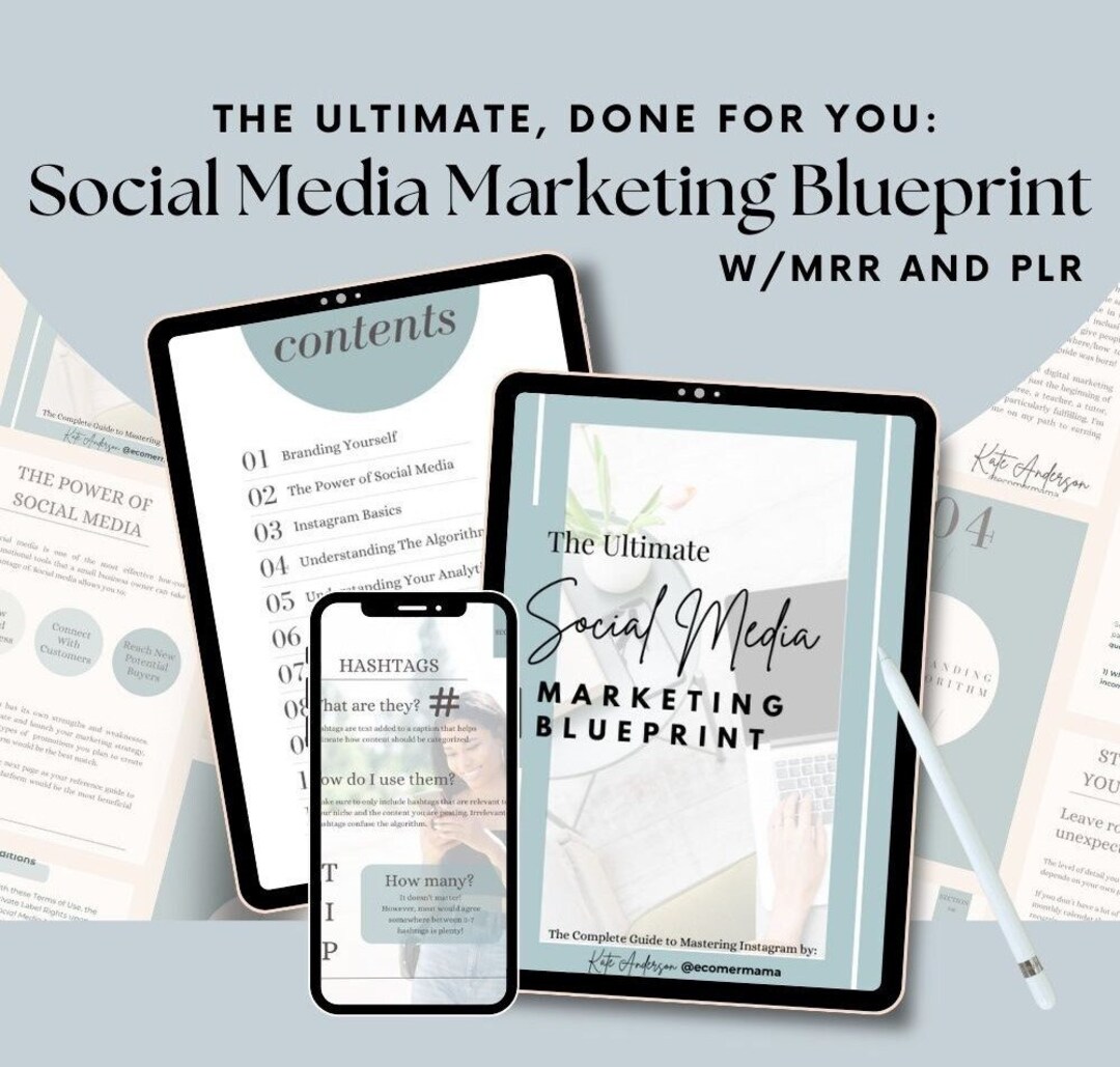 The Ultimate Social Media Marketing Blueprint With Master Resell Rights ...