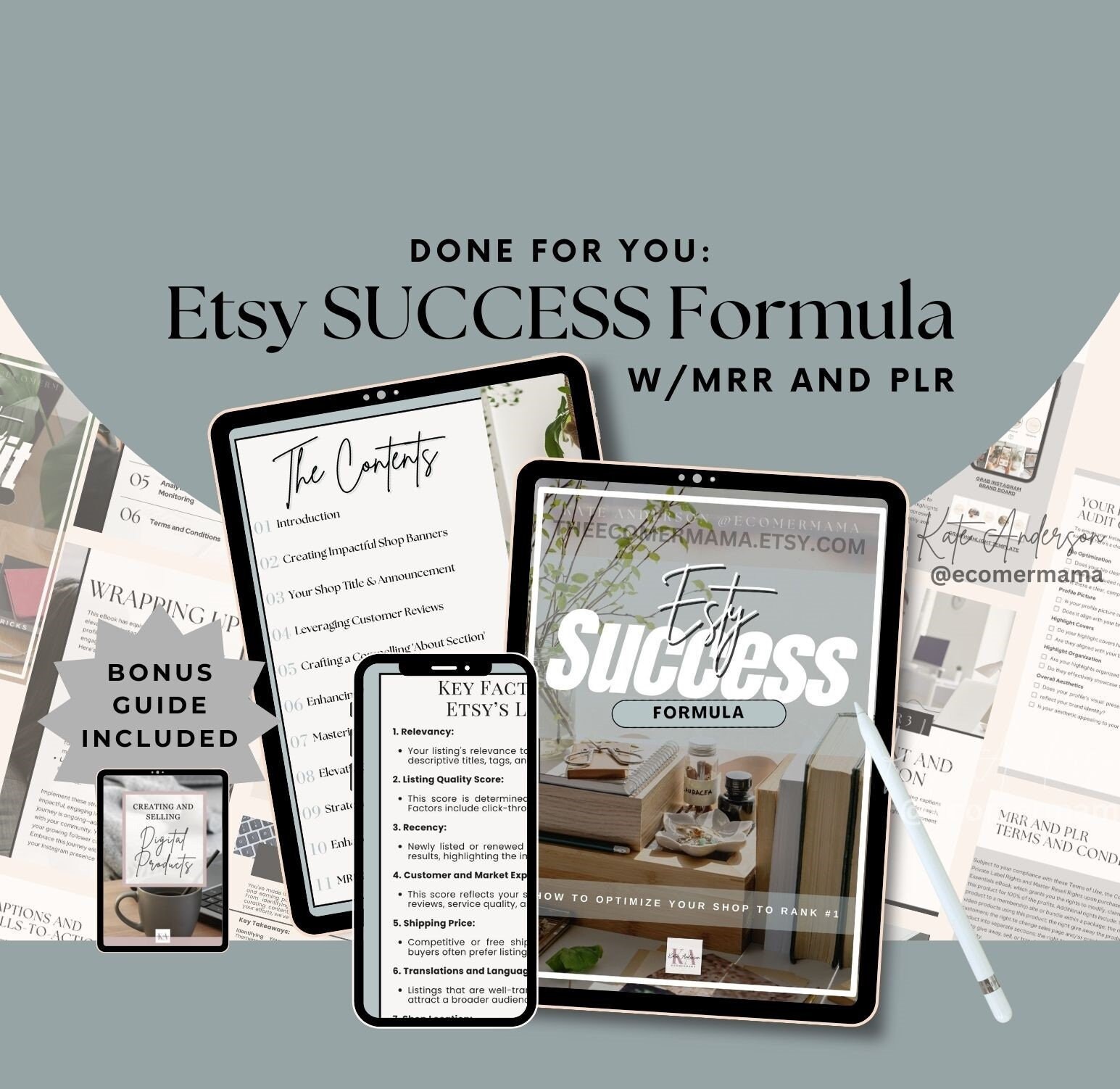Etsy Success Formula Ebook/guide With Master Resell Rights (MRR) and ...