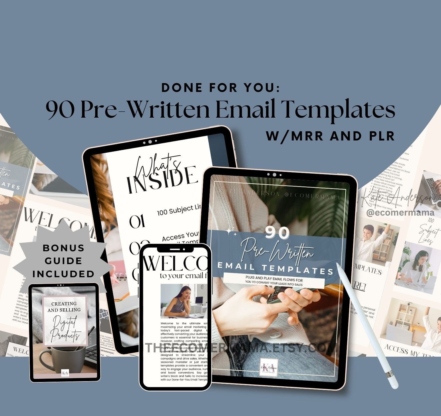 Ninety (90) Pre-written Email Templates With Master Resell Rights (MRR ...