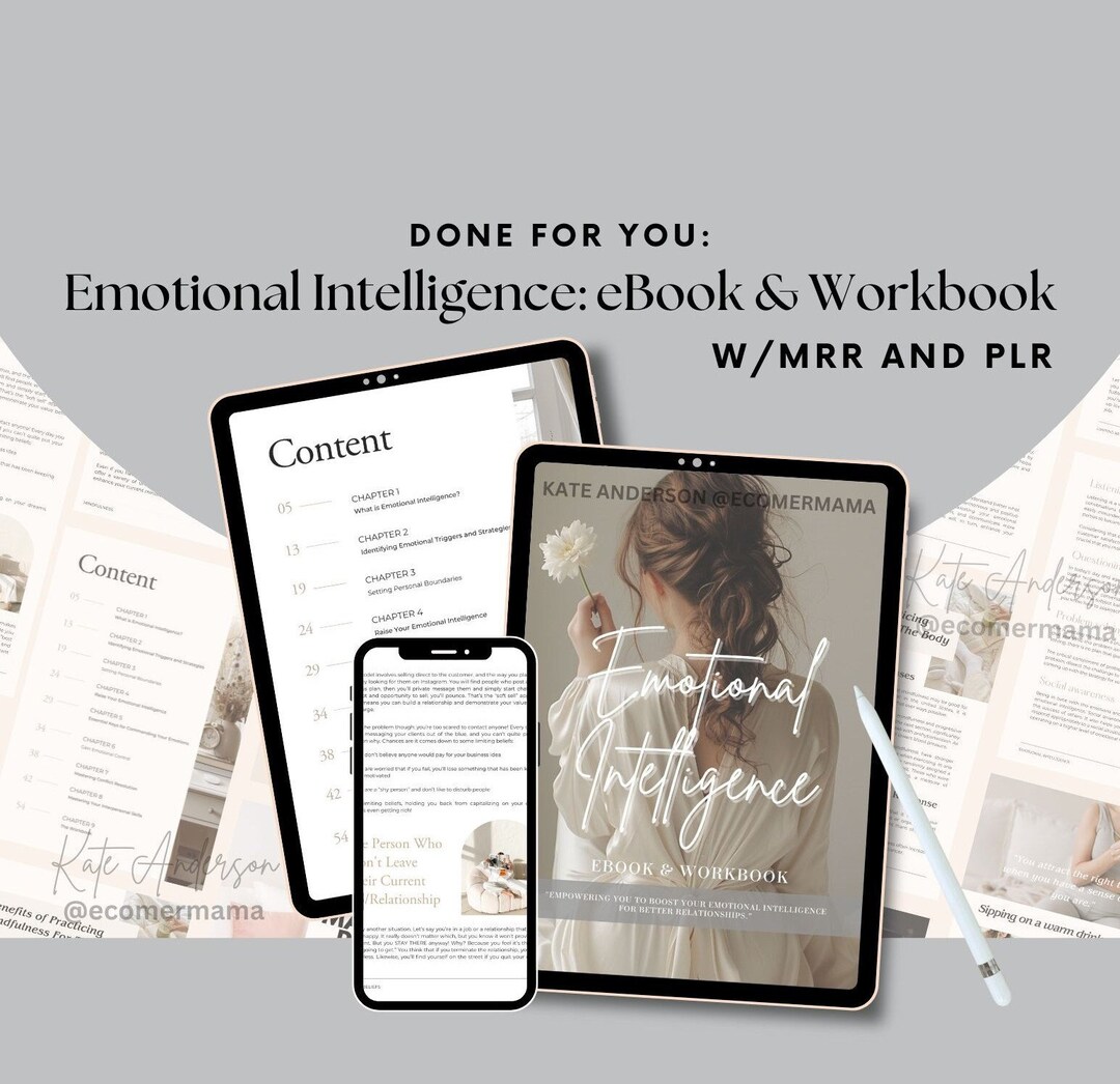 Emotional Intelligence Ebook and Workbook W/master Resell Rights MRR ...