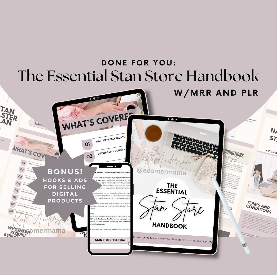 The Essential Stan Store Handbook With Master Resell Right MRR and ...
