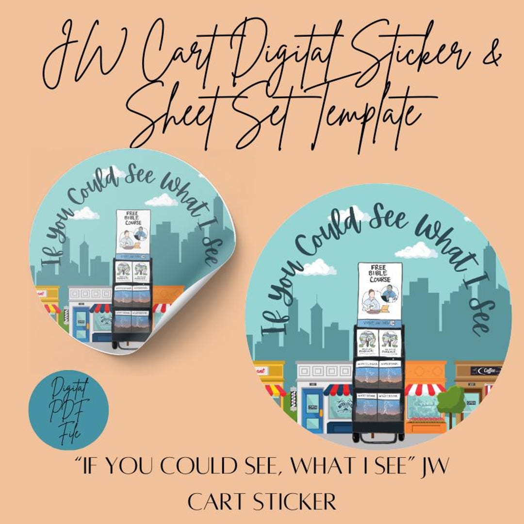 JW Cart Sticker, "Wenn du könntest, "-Vorlage (Digitaler Download ...