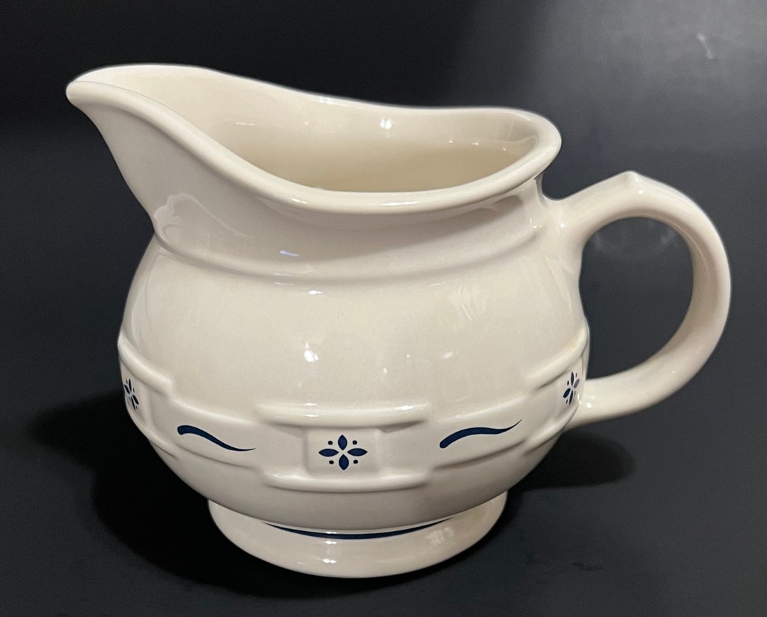 Longaberger Woven Traditions Classic Blue Small Pitcher - Etsy