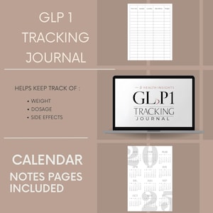 GLP 1 Tracking Journal | Printable PDF | Digital | Instant Download ...