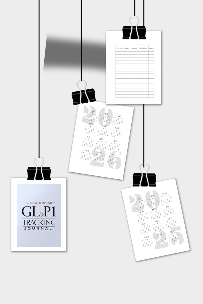 GLP 1 Tracking Journal | Printable PDF | Digital | Instant Download ...