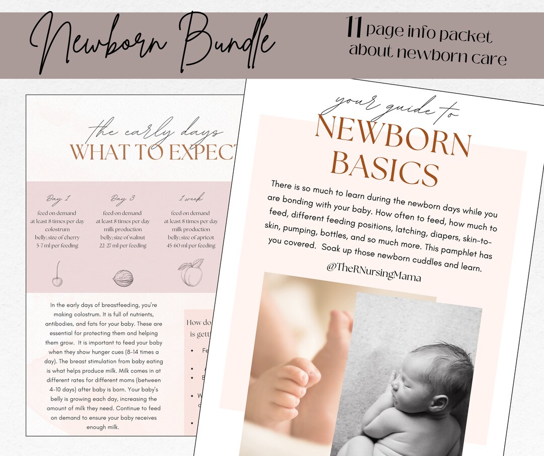 Newborn Basics, Newborn Bundle, Breastfeeding/lactation Information ...
