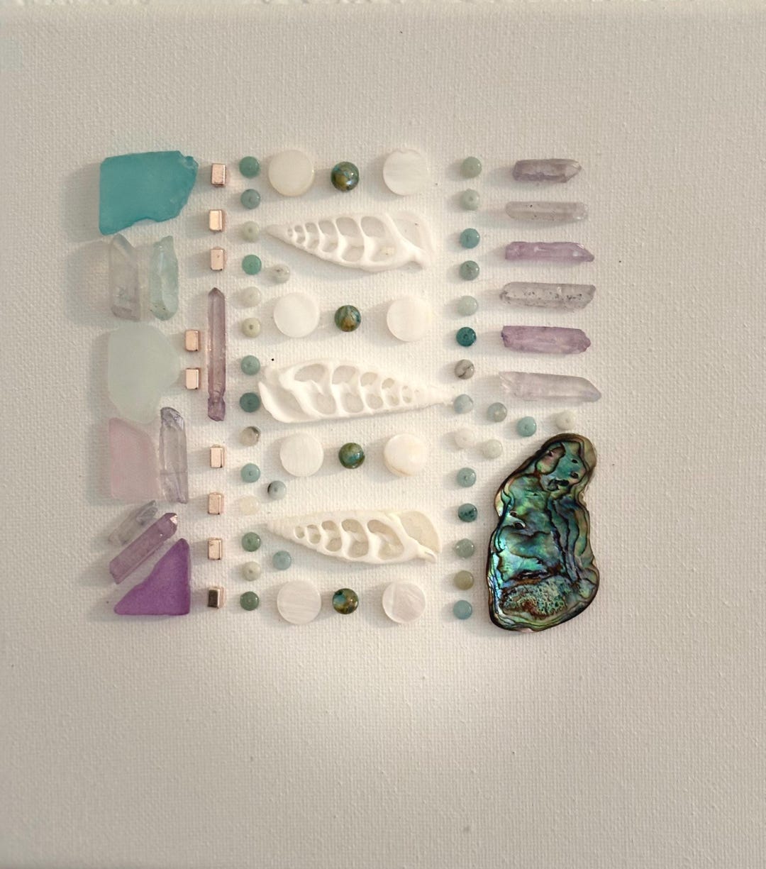 Crystal, Gemstone & Shell Grid Into the Deep - Etsy