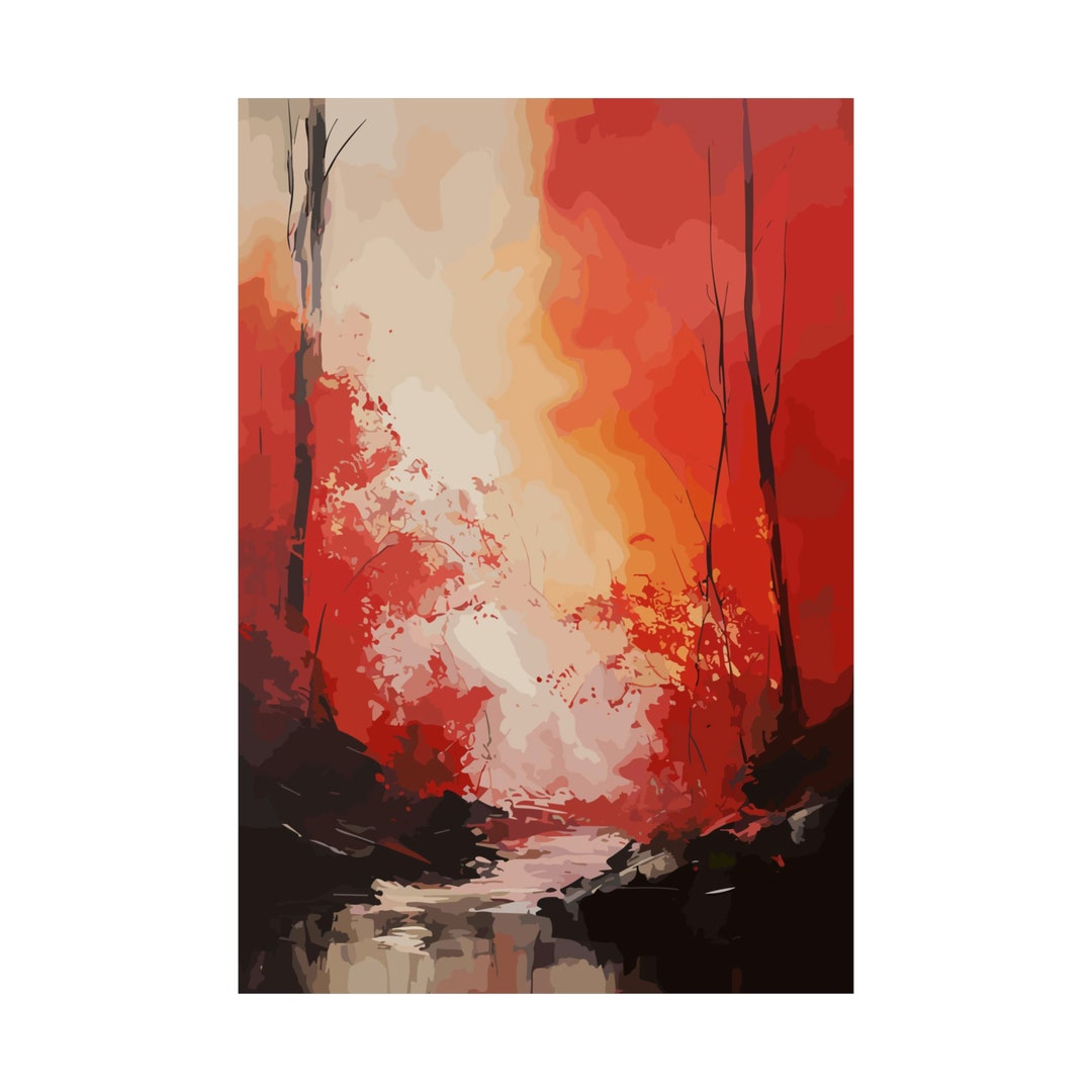 Abstract Nature Poster - Etsy