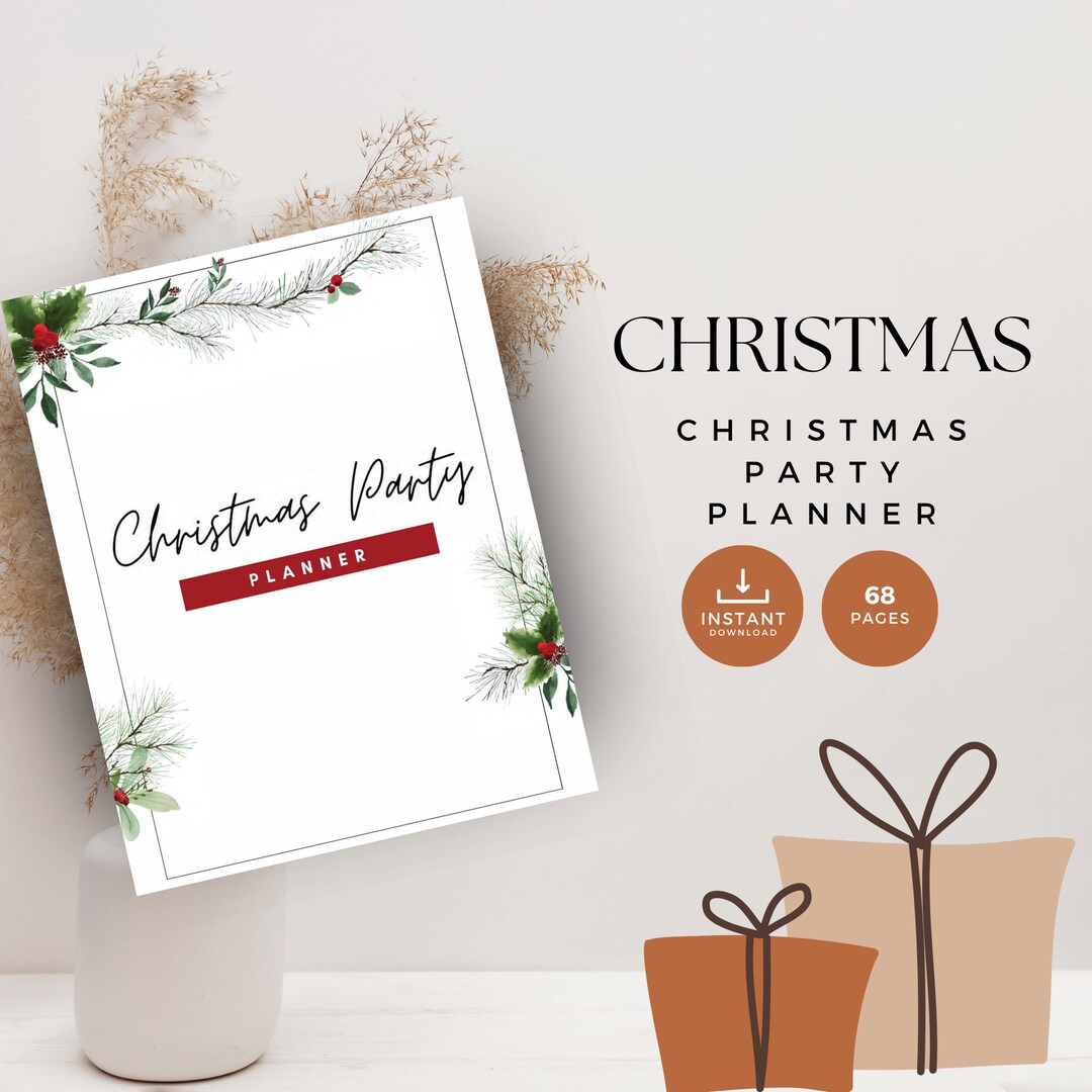 Christmas Party Planner Printable, Party Planner, Party Budget Planner ...