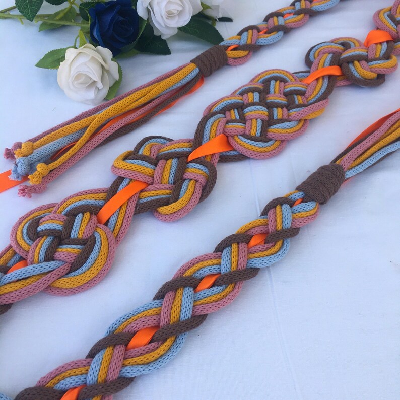 Braided Handfasting Cord: Celtic Knot Wedding Rope - Boho Ceremony ...