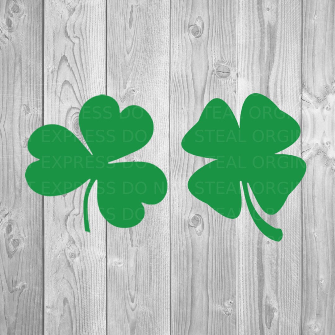 Clipart Green Shamrock Four-leaf Clover / Shamrock for Luck, Irish ...