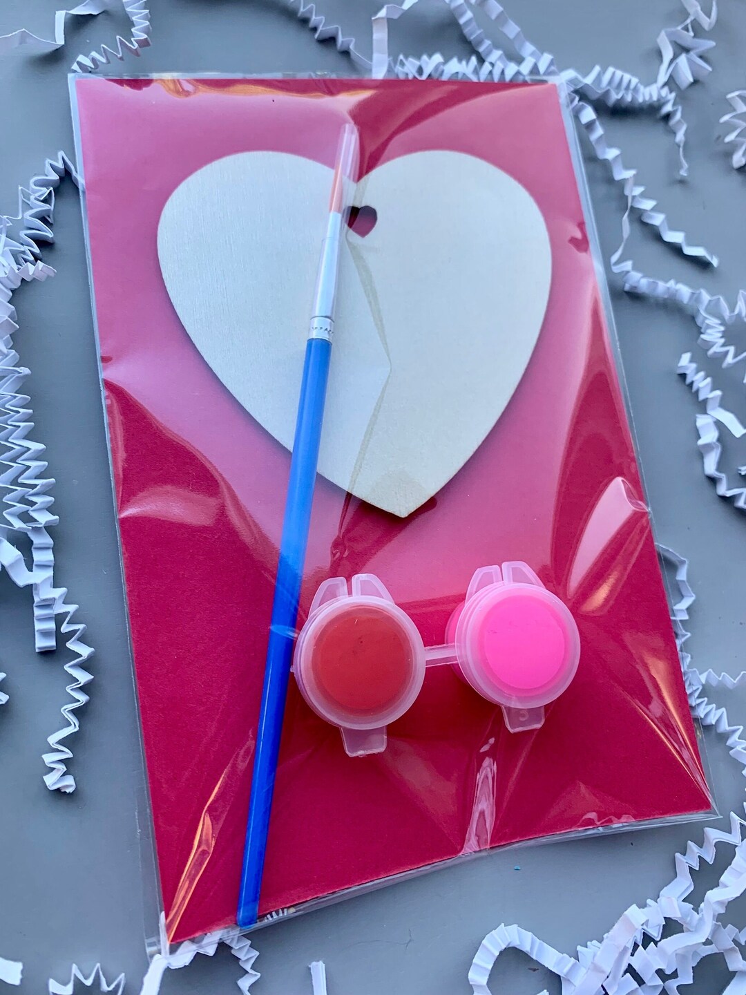 Valentines Heart Party Favors Valentines Paint Kit Class Valentines ...