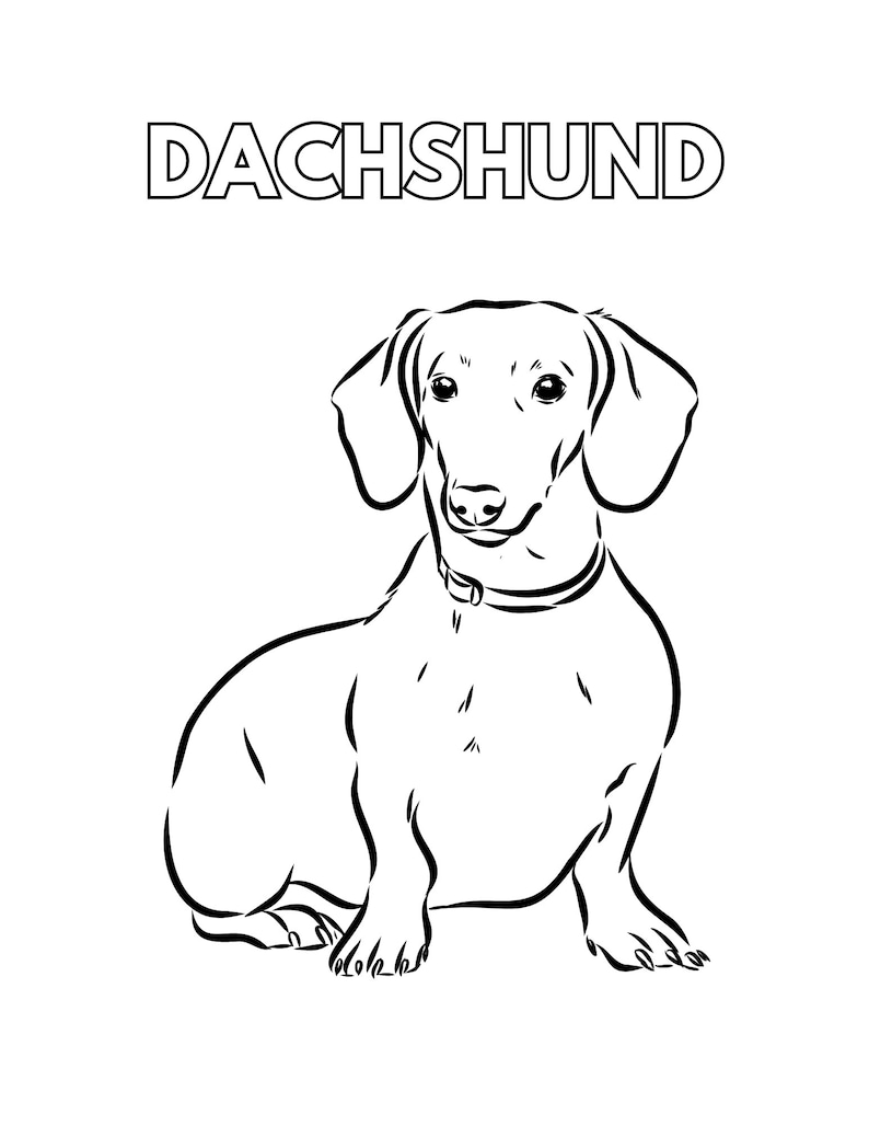 Dachshund Coloring Pages Printable Coloring Pages Dog Coloring Pages ...