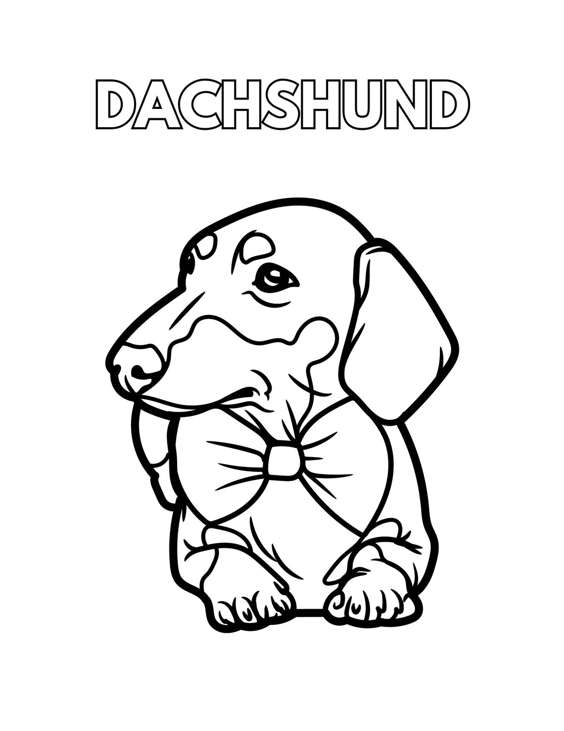 Dachshund Coloring Pages Printable Coloring Pages Dog Coloring Pages ...