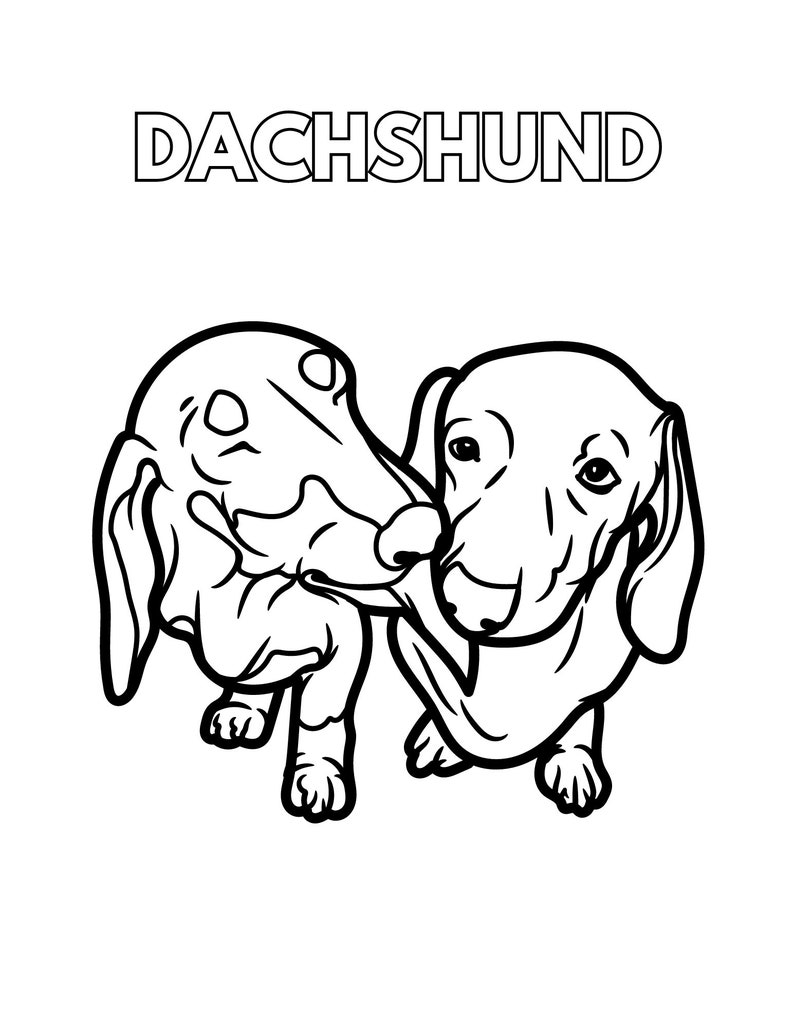 Dachshund Coloring Pages Printable Coloring Pages Dog Coloring Pages ...