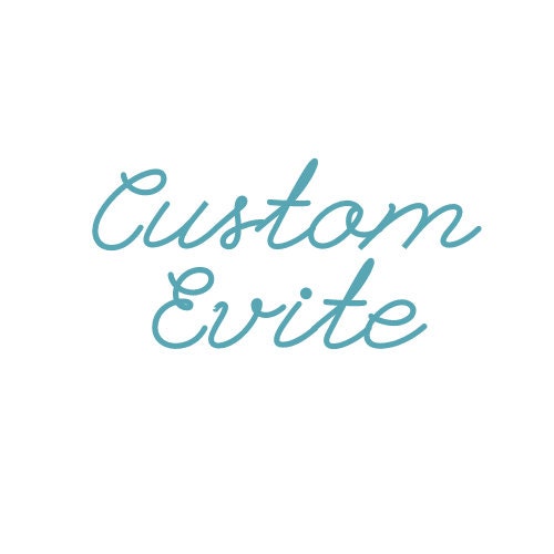 Custom Evite Custom Digital Invitation - Etsy